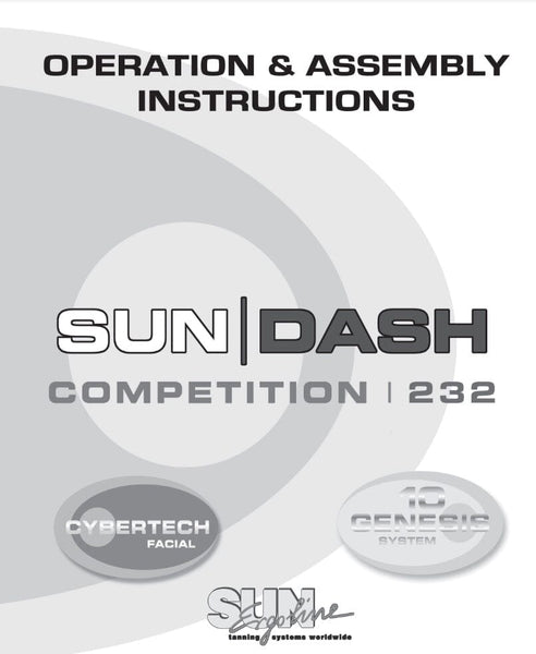 SunDash 232PF Tanning Bed Manual – Pro Salon Store