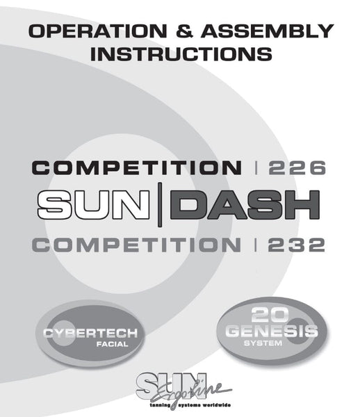 SunDash 226GF and 232GF Tanning Bed Manual – Pro Salon Store