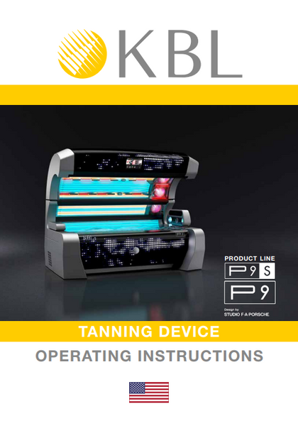 KBL P9 Tanning Bed Manual – Pro Salon Store