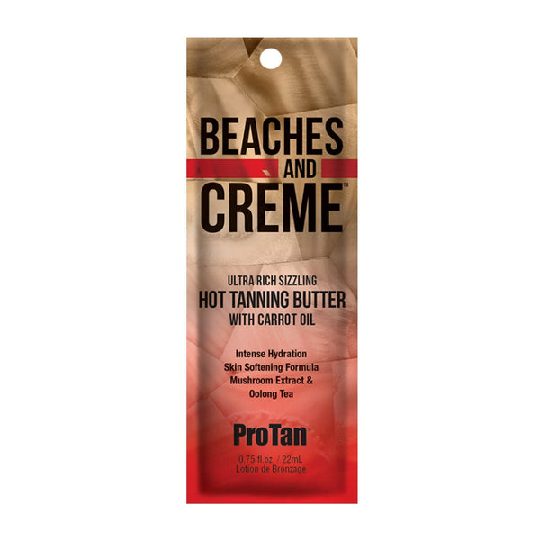 Pro Tan Beaches and Créme Sizzling Tanning Butter .75 OZ. (5 Pack ...